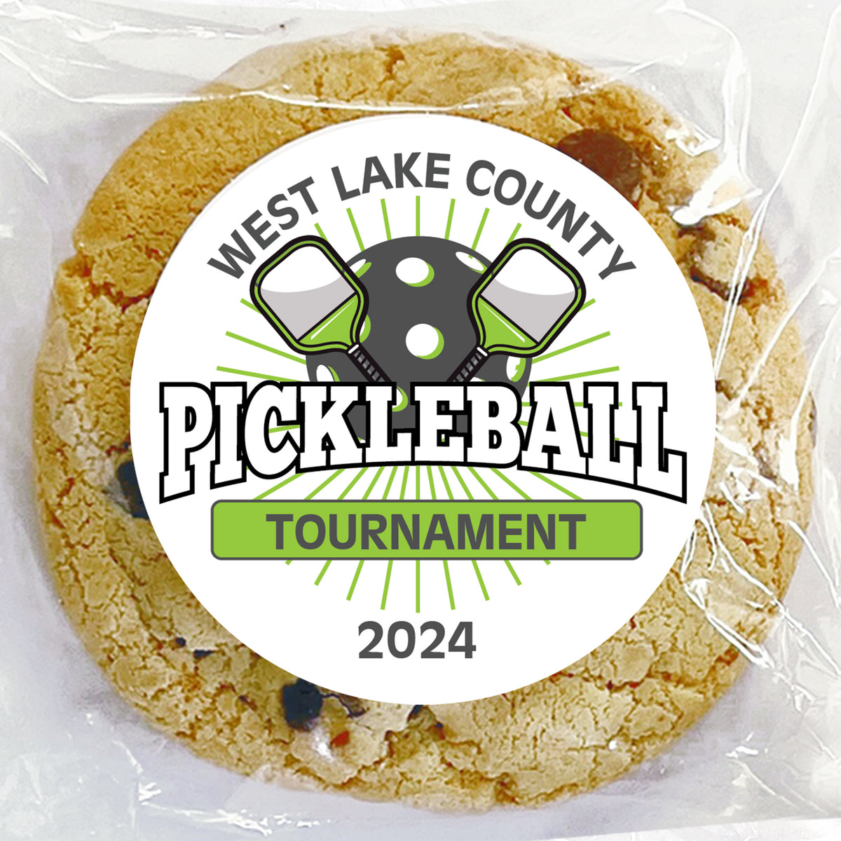 Pickleball Match - Incredible Chocolate Chip Cookie w/ Full Color Pers ...