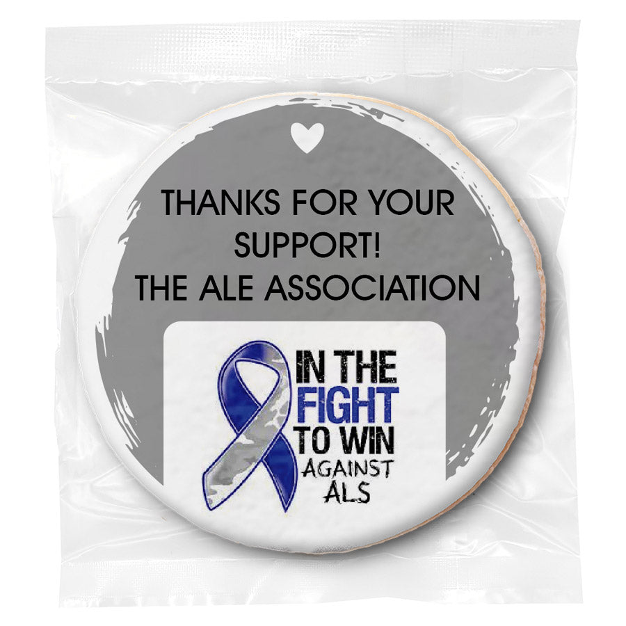 Awareness Logo Upload and message - Personalized Round Sugar Cookie ...