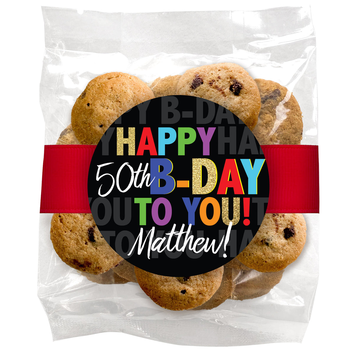 Colorful Happy Birthday to You Mini Cookie Gift Bags | Mini Chocolate ...