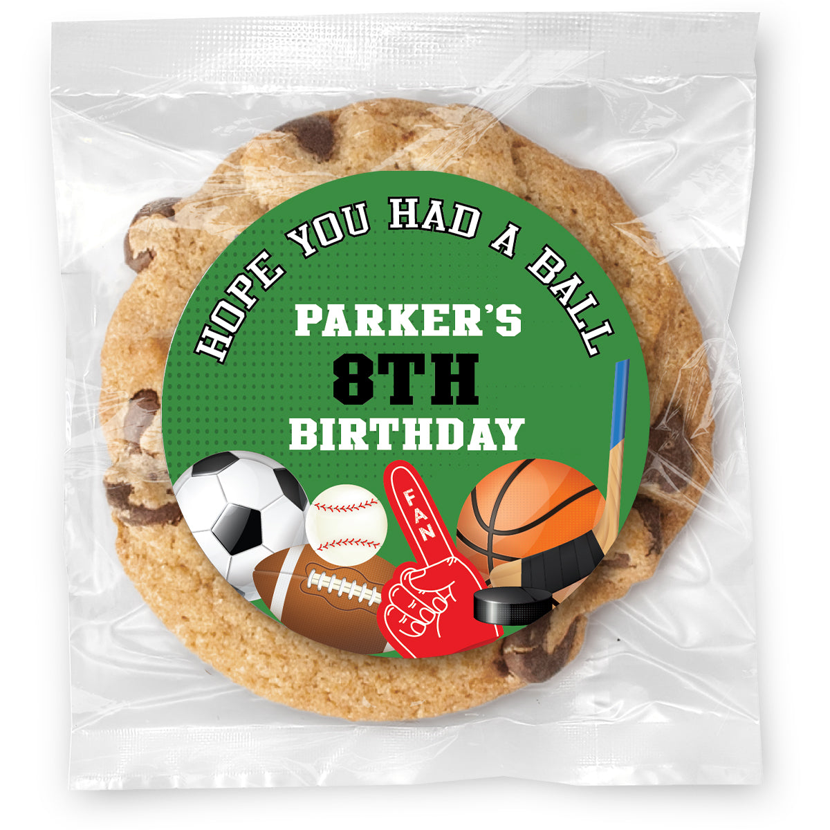 Sports Fun - Gourmet Chocolate Chip Or Variety Pack W/ Full Color ...