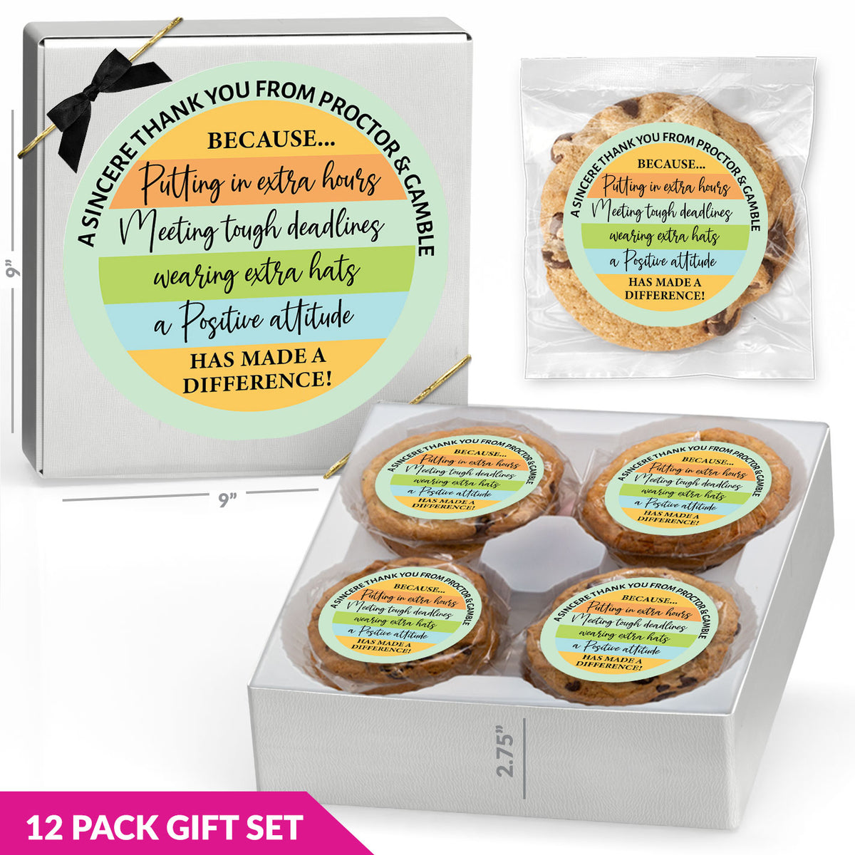 Employee Appreciation Cookies | Custom Gourmet Cookie Gift Set ...