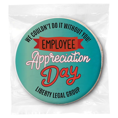 Employee Appreciation Day Banner – Custom Printed Round Cookie for ...