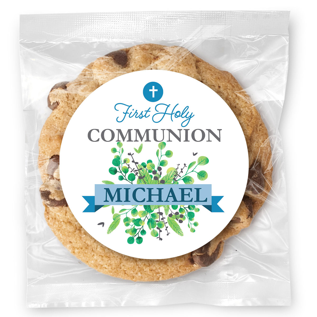 First Holy Communion Greenery Banner Boy - Gourmet Chocolate Chip Or ...