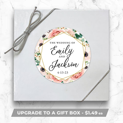 Pastel Floral Frame - Personalized Round Sugar Cookie - Print-On ...