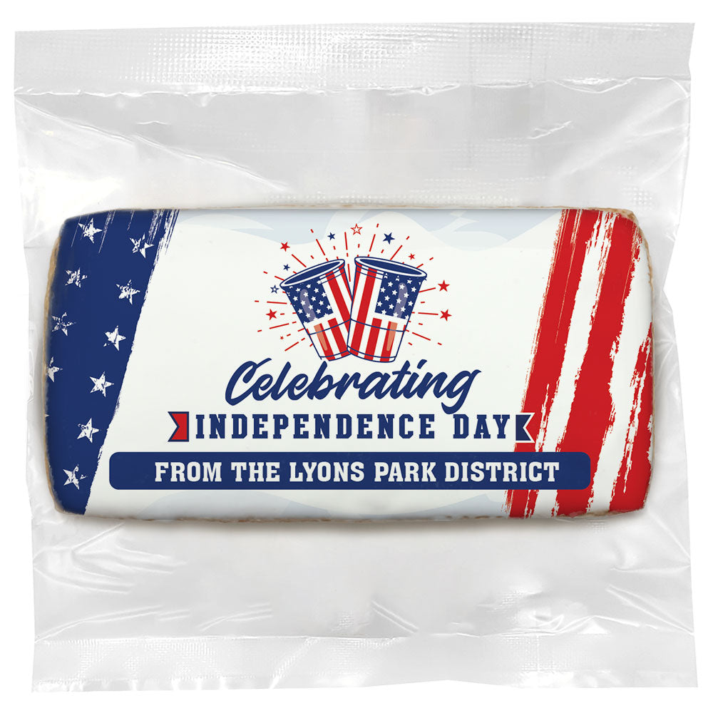 Patriotic Celebrate Independence Day - Personalized Rectangle Sugar ...