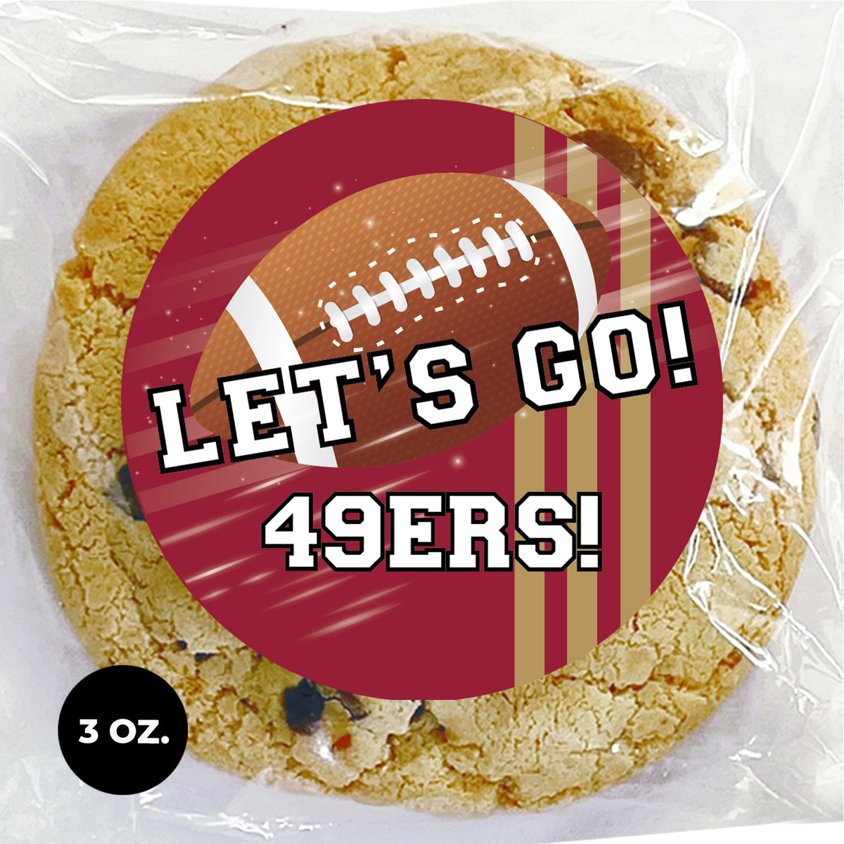 Let's Go 49ers! (Football) - Incredible Chocolate Chip Cookie w/ Full ...