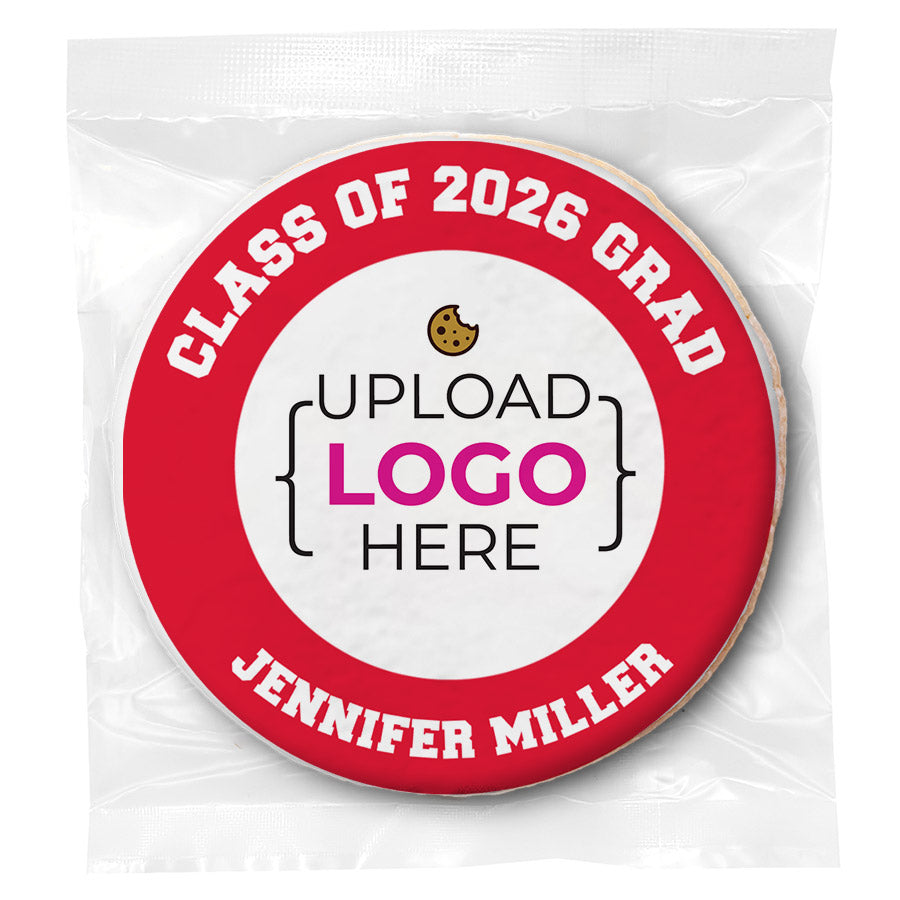 Build Your Own School Logo Round Sugar Cookie – Custom Graduation ...