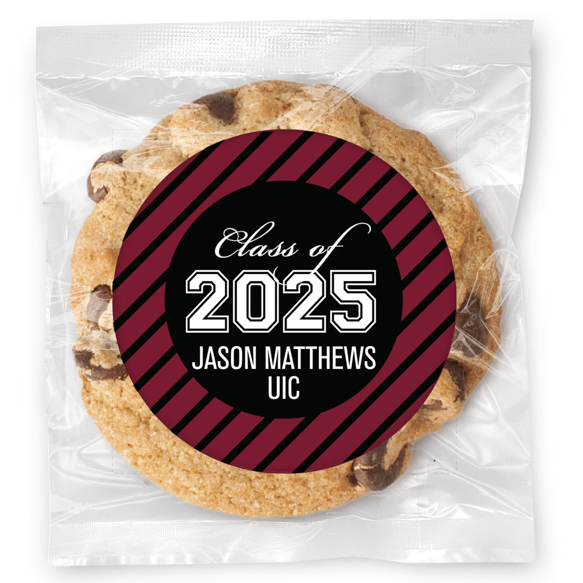 Class of Grad Stripes - Gourmet Chocolate Chip Or Variety Pack W/ Full ...