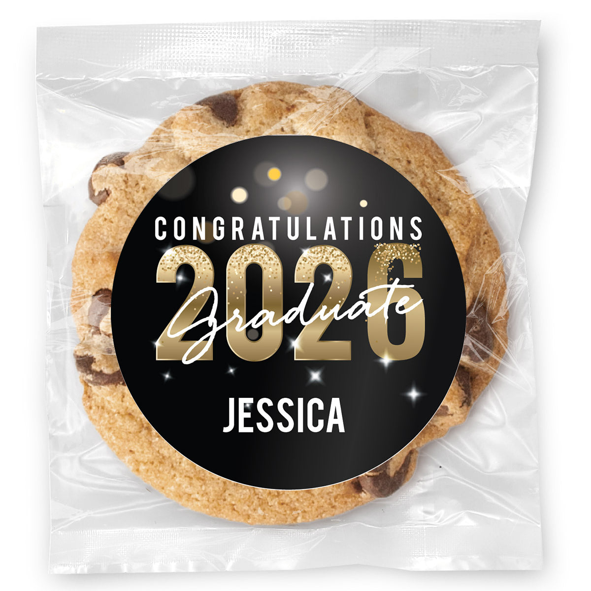 Congrats Gold Sparkle Gourmet Cookie – Custom Graduation Cookies ...