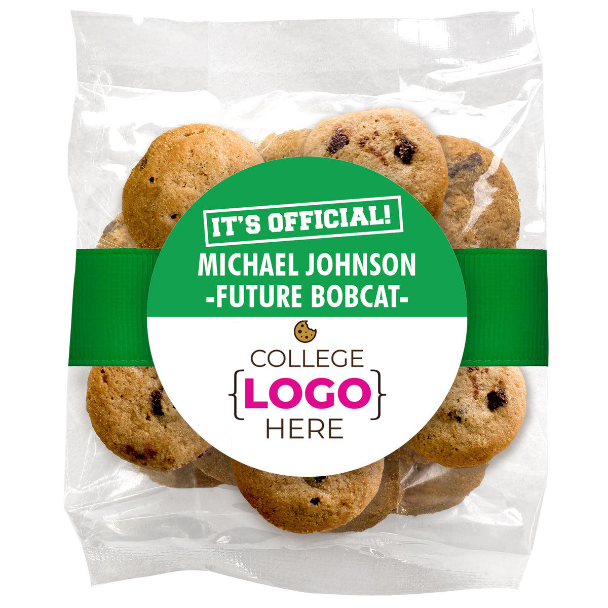 Its Official Graduation Mini Cookie Gift Bags | Mini Chocolate Chip ...