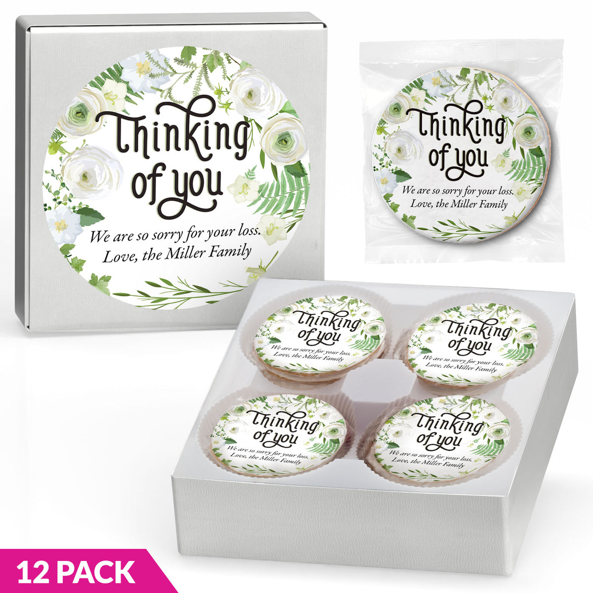 Thinking of You Cookies | Personalized Printed Sugar Cookie Gift Sets ...