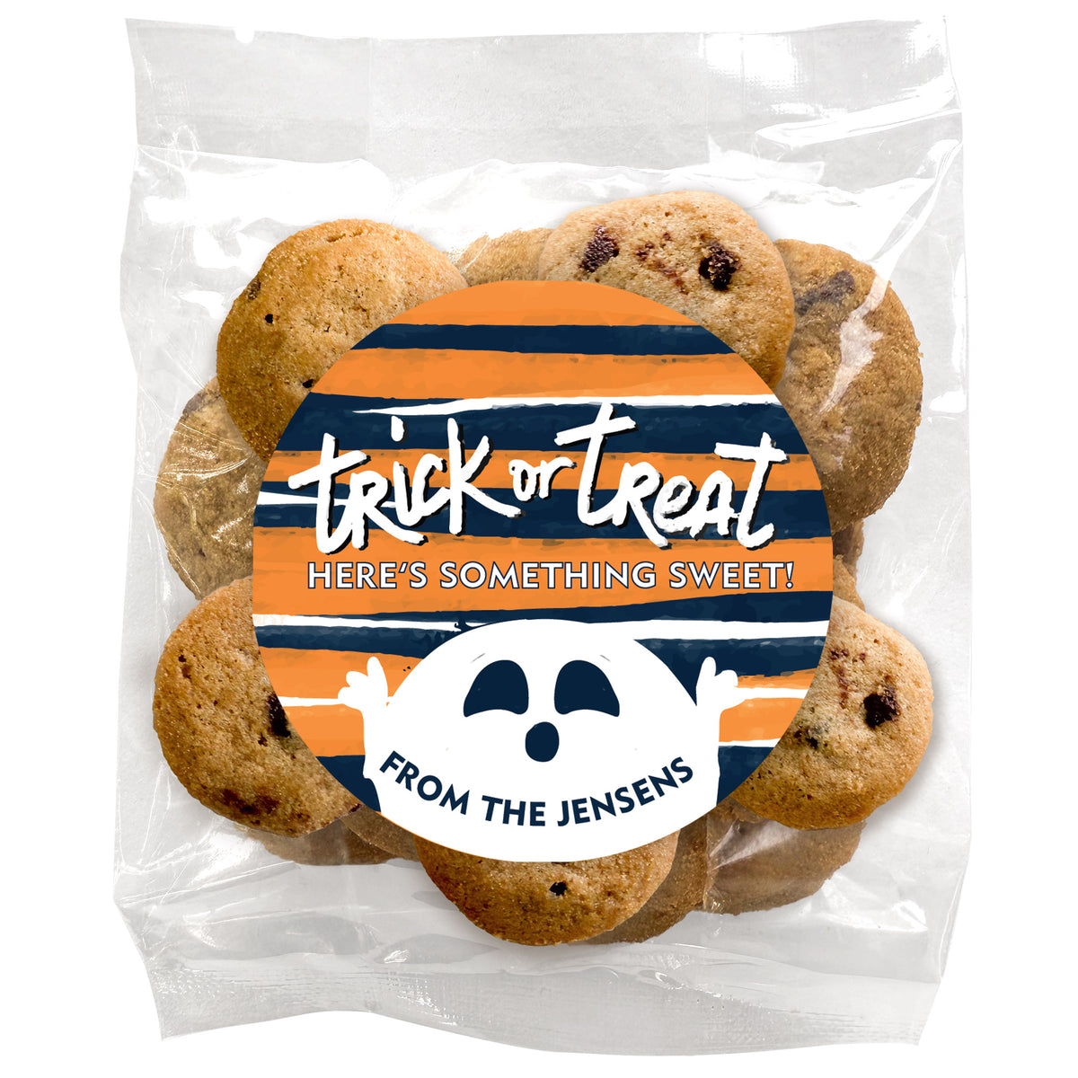 Trick or Treat Mini Cookie Gift Bags | Bite-Sized Chocolate Chip ...