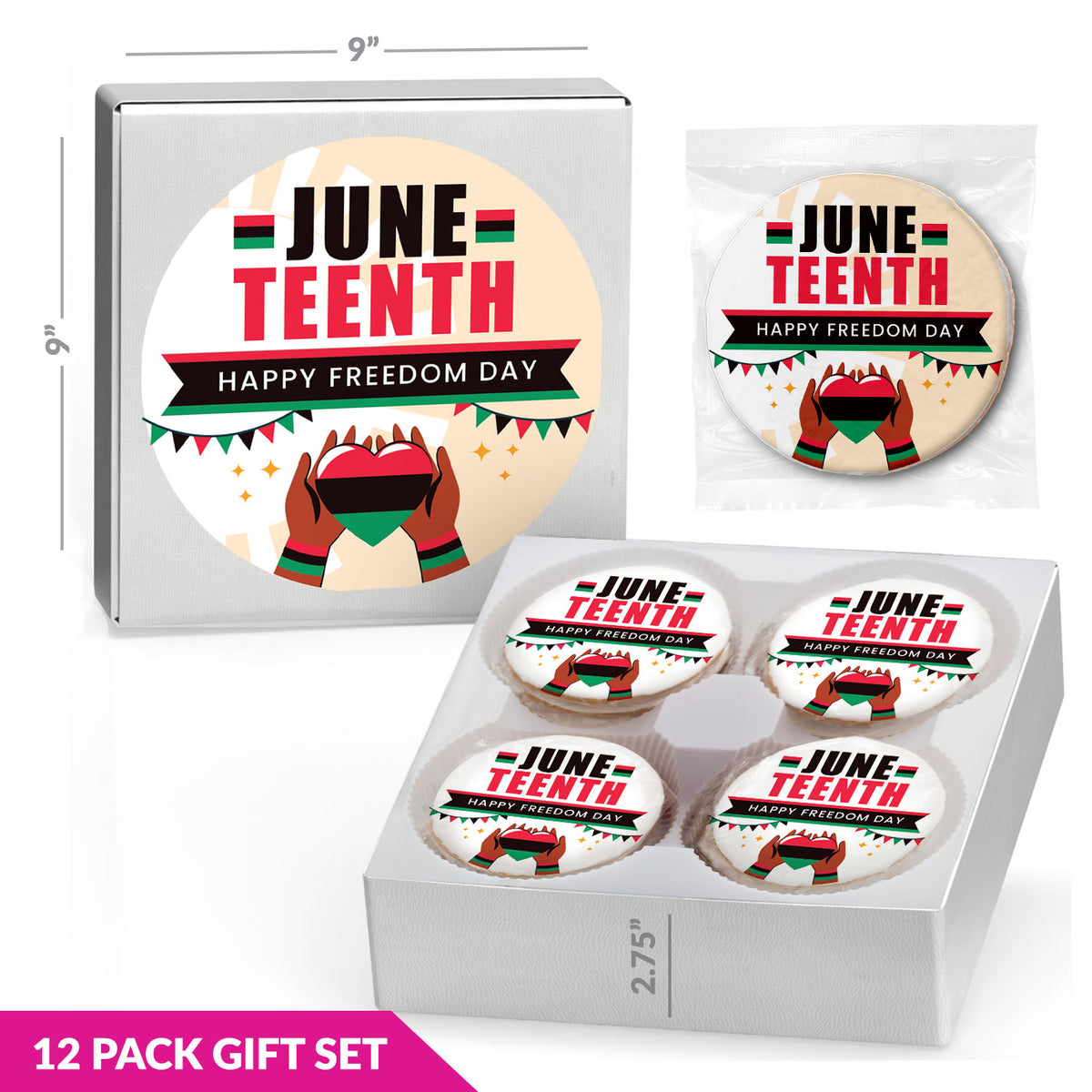 Juneteenth Cookies | Personalized Printed Sugar Cookie Gift Sets ...