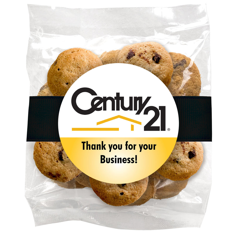 Logo Upload & Message Mini Cookie Gift Bags | Mini Chocolate Chip ...