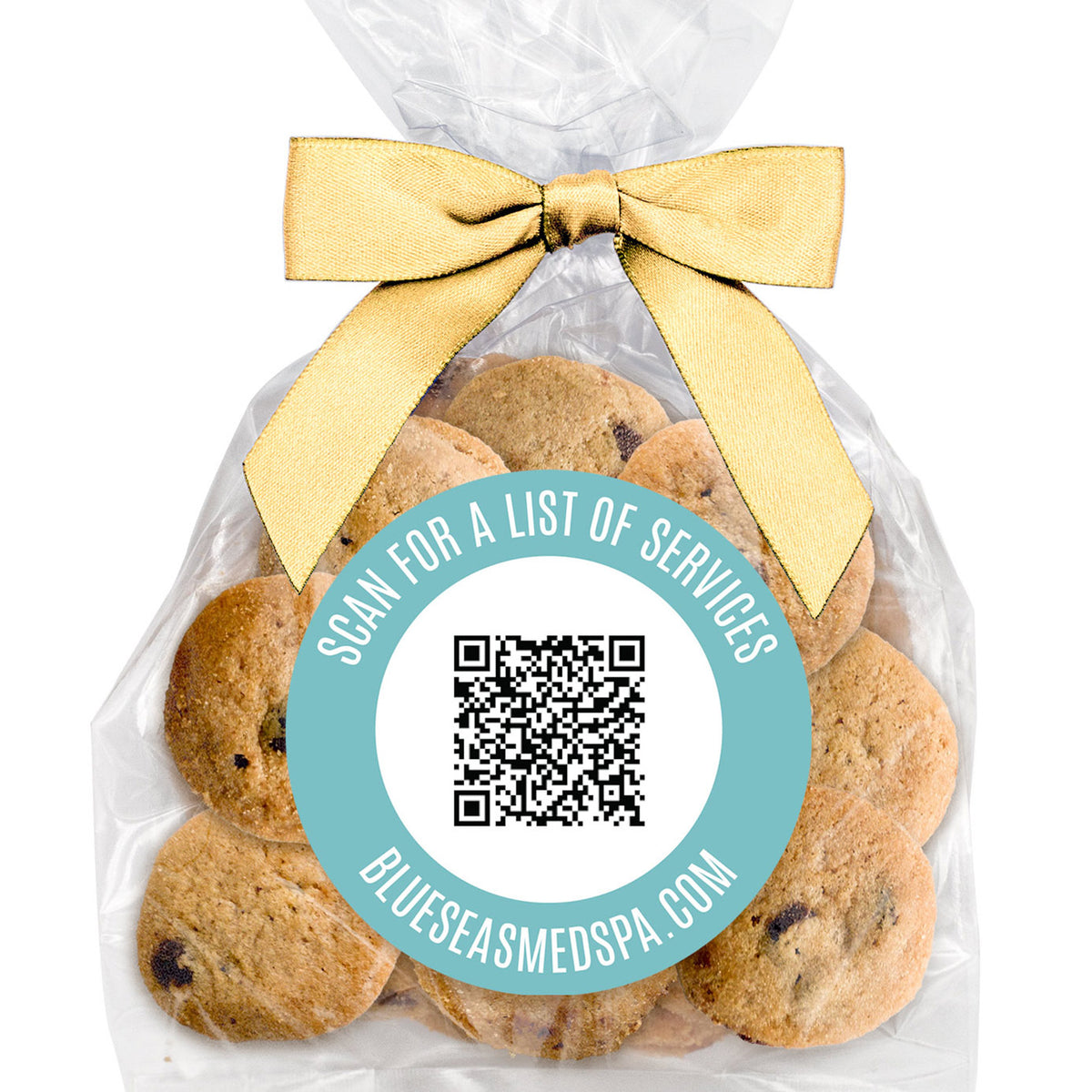 QR Code Mini Cookie Gift Bags | Bite-Sized Chocolate Chip Cookies ...