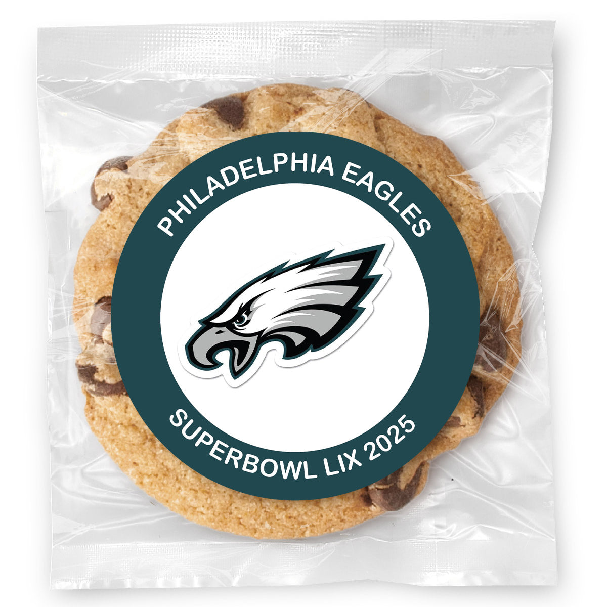 Eagles Football & Message - Gourmet Chocolate Chip Or Variety Pack W ...
