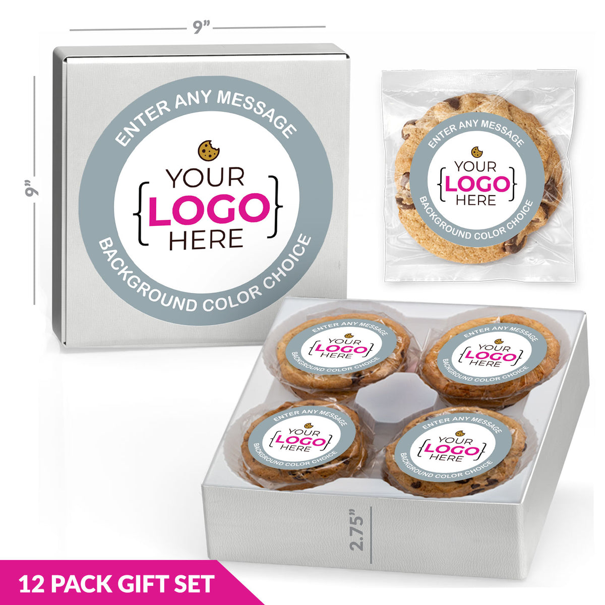 Business Logo Cookies Gift Sets | Custom Corporate Business Logo Cookie ...
