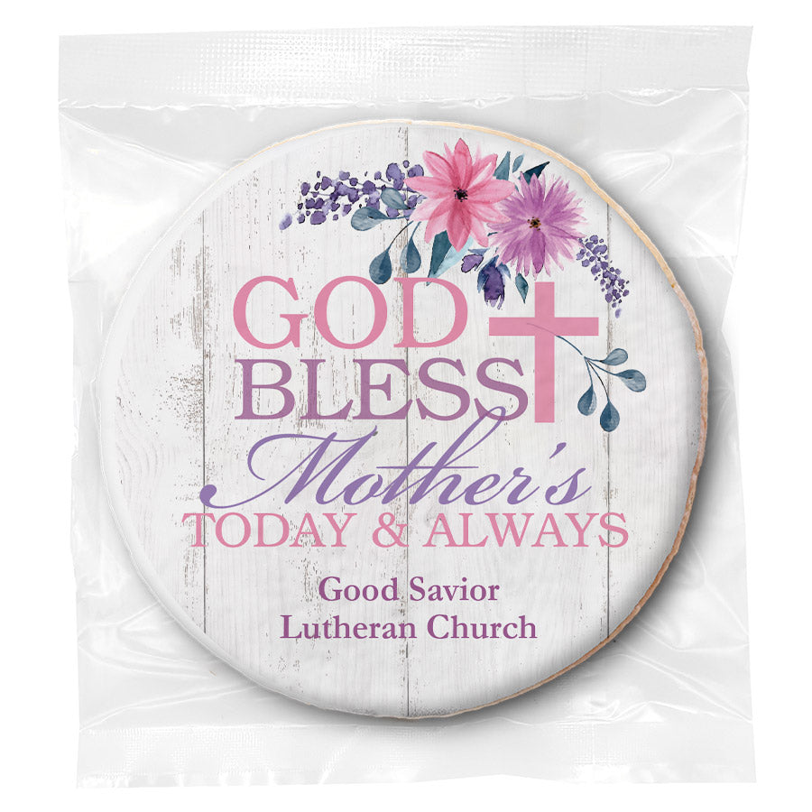 God Bless Mothers - Personalized Direct Print On Round Sugar Cookie ...