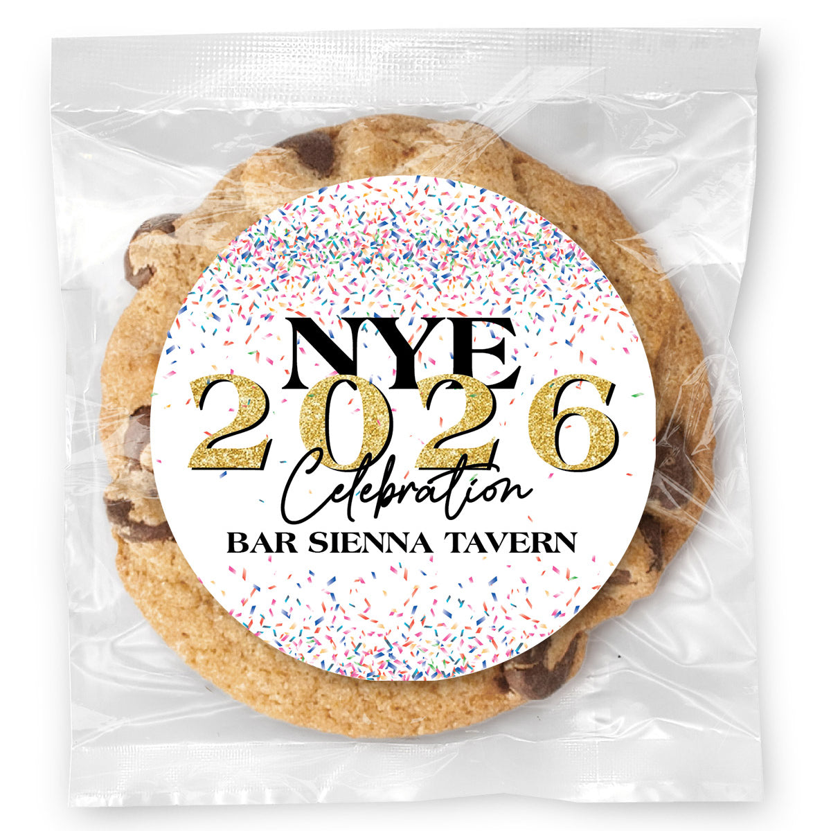 NYE Celebration - Gourmet Chocolate Chip Or Variety Pack W/ Full Color ...