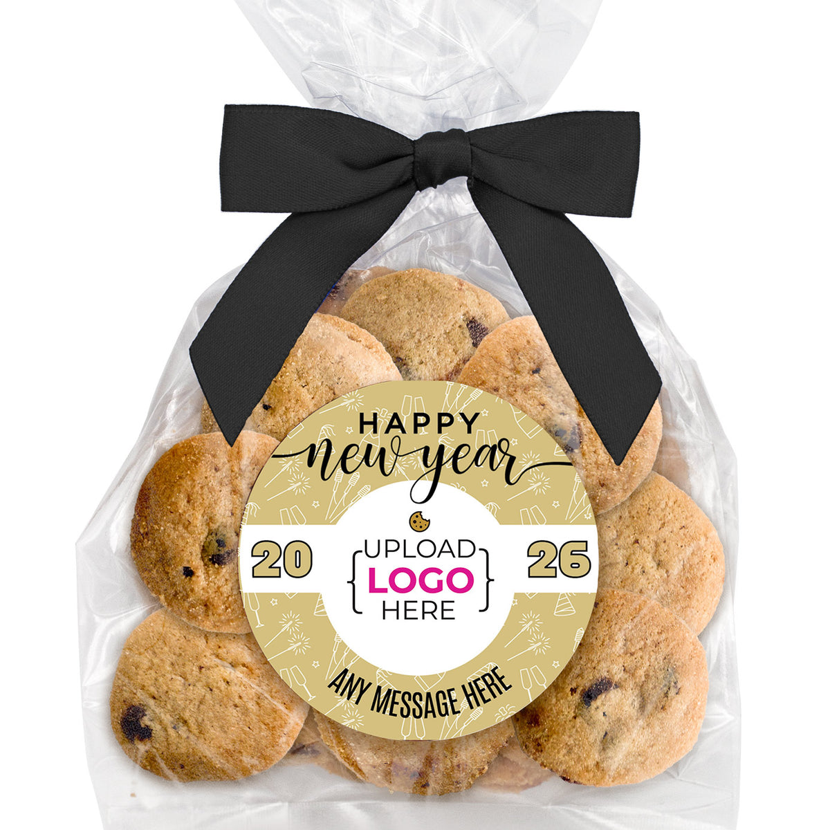 New Years Eve Logo Upload - Bite-Sized Chocolate Chip Cookies (3 oz ...