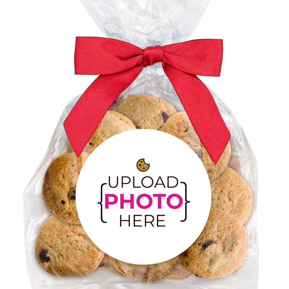 Photo Mini Cookie Gift Bags | Bite-Sized Chocolate Chip Cookies ...