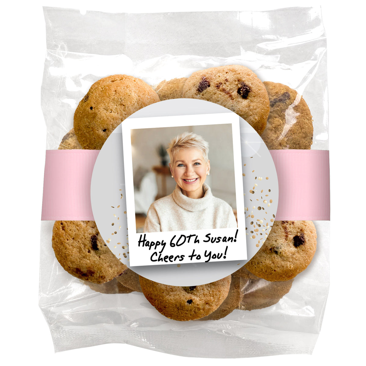 Upload your Own Photo Polaroid Bite-Sized Chocolate Chip Cookies (2 oz ...