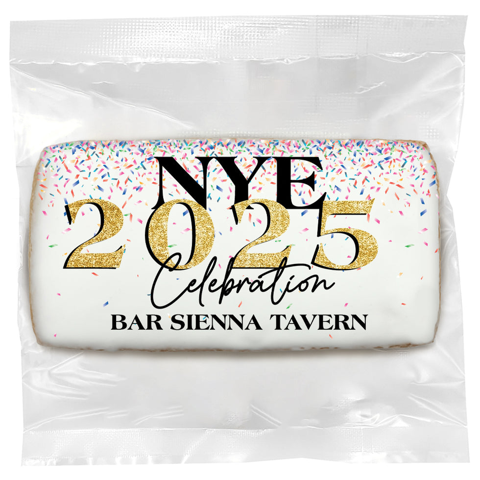 NYE 2024 Celebration - Personalized Rectangle Sugar Cookie – Incredible ...