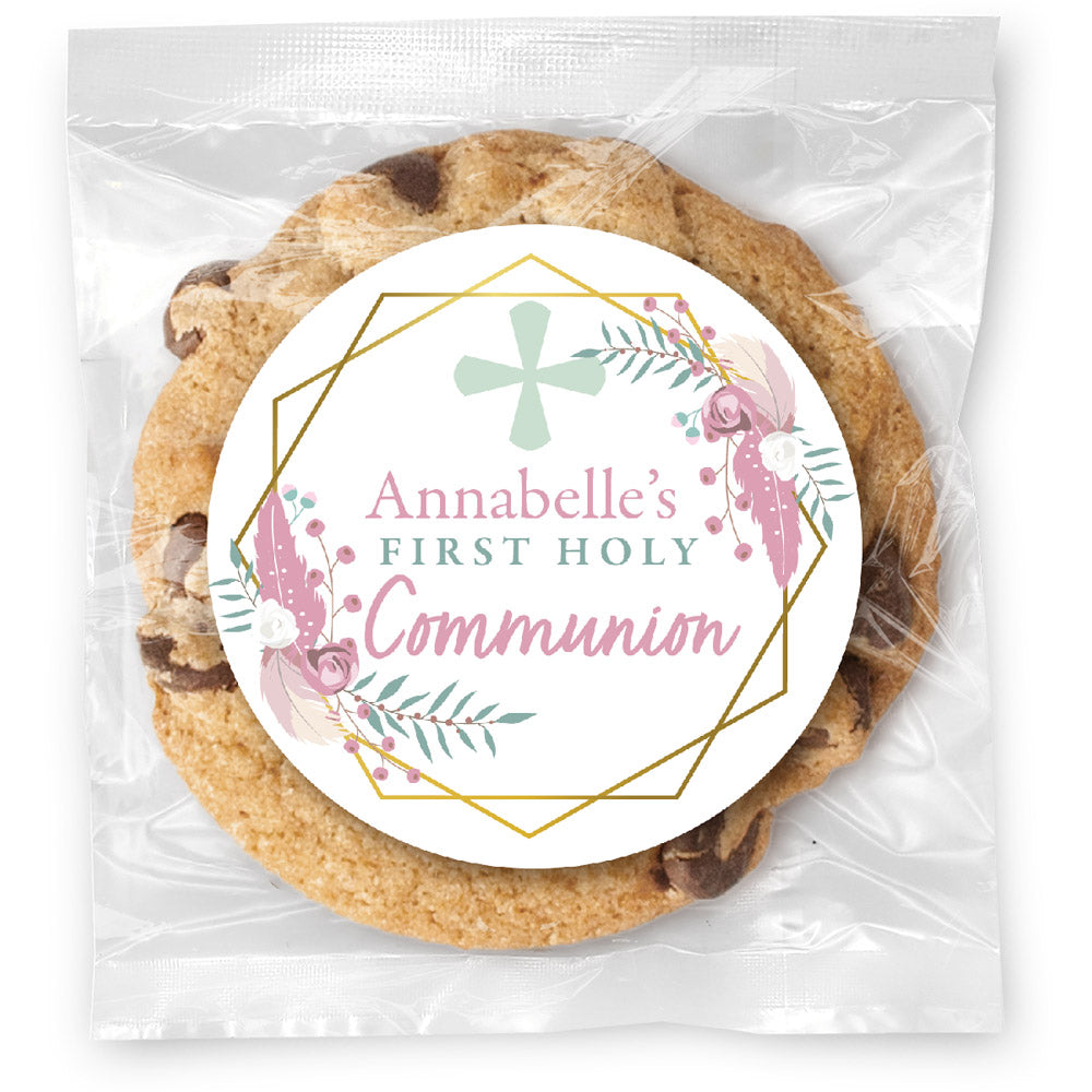 Communion Florals and Feathers - Gourmet Chocolate Chip Or Variety Pack ...
