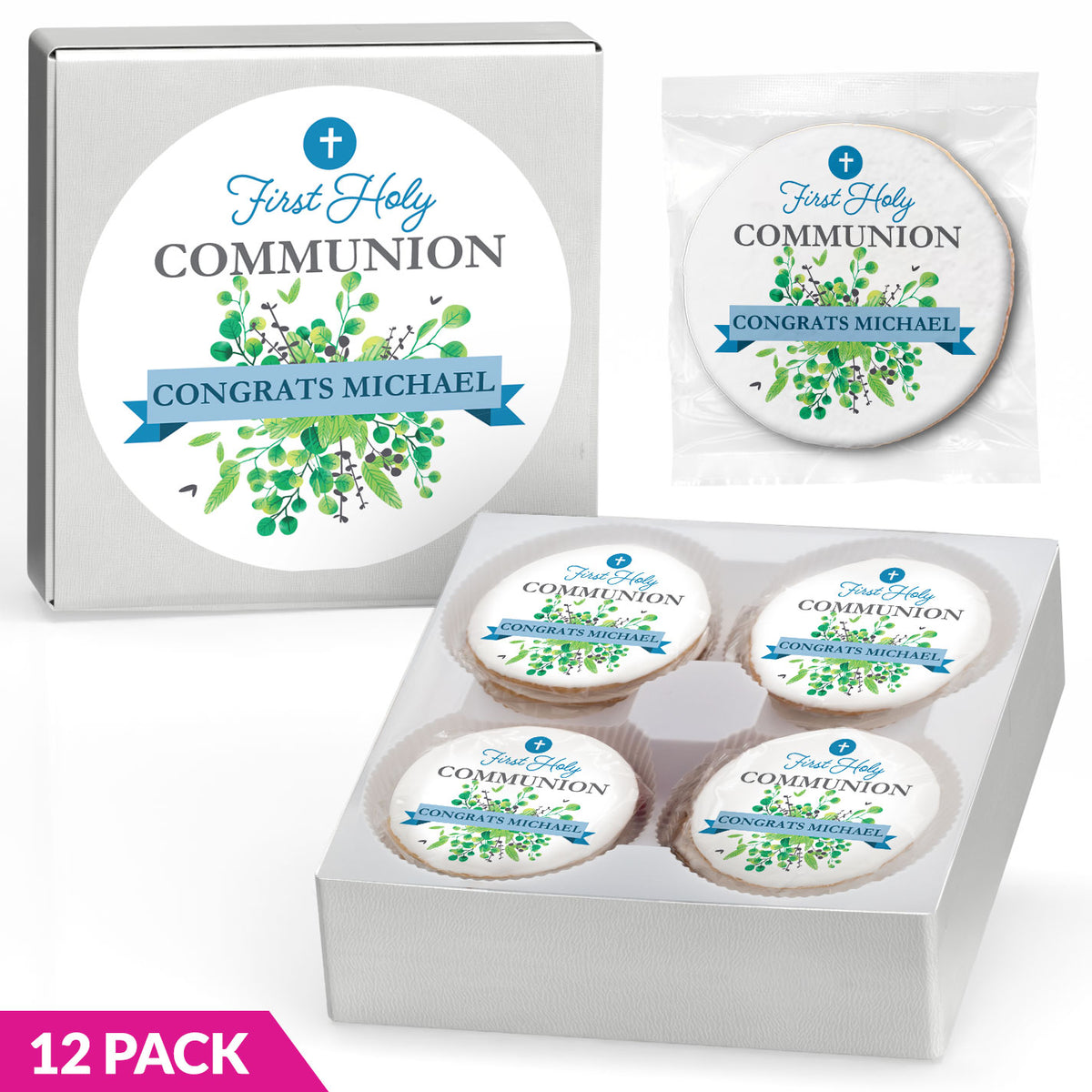 First Holy Communion Cookies | Personalized Printed Sugar Cookie Gift ...