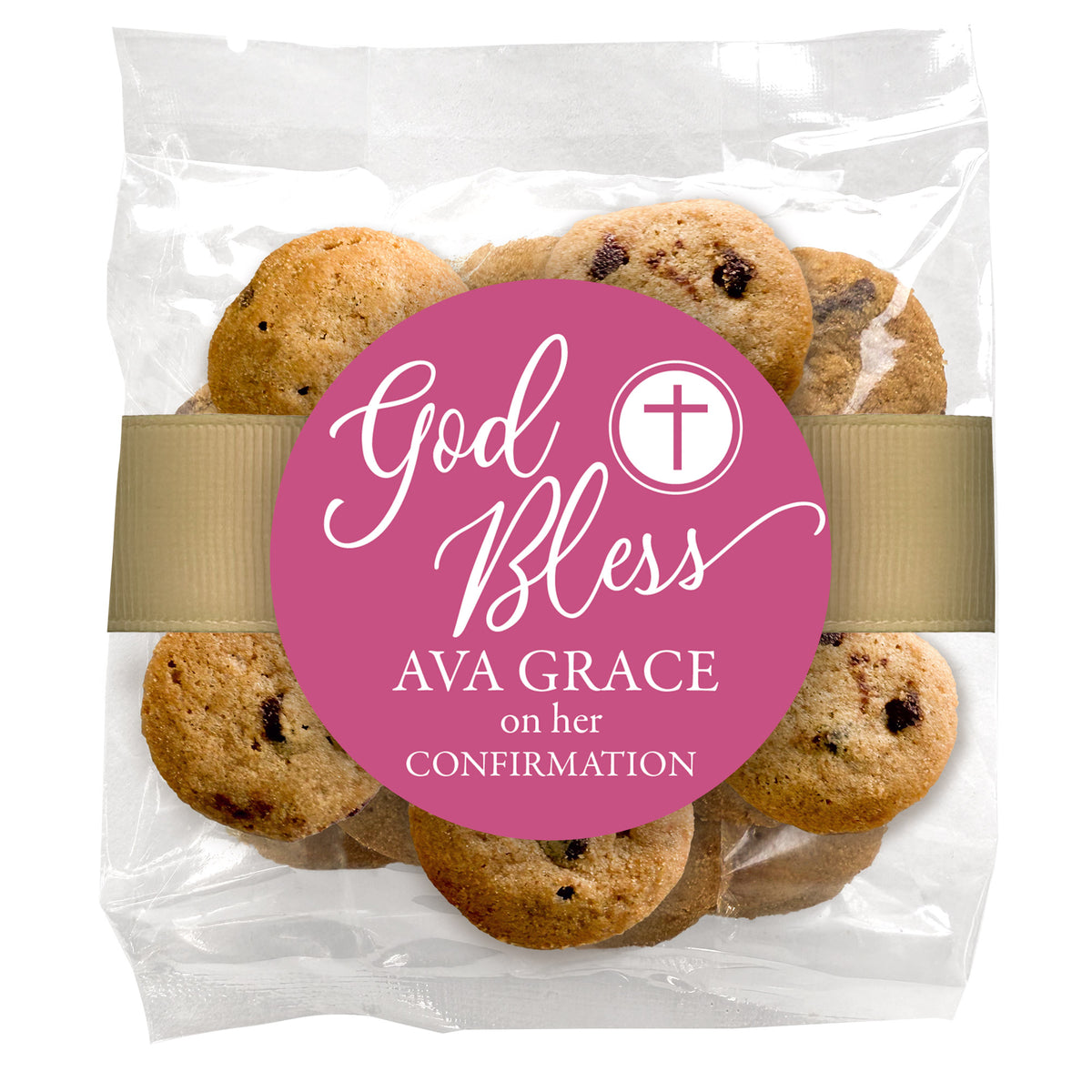 Bite-Sized Chocolate Chip Cookies (2 oz., approx. 16 cookies) W/ Full ...