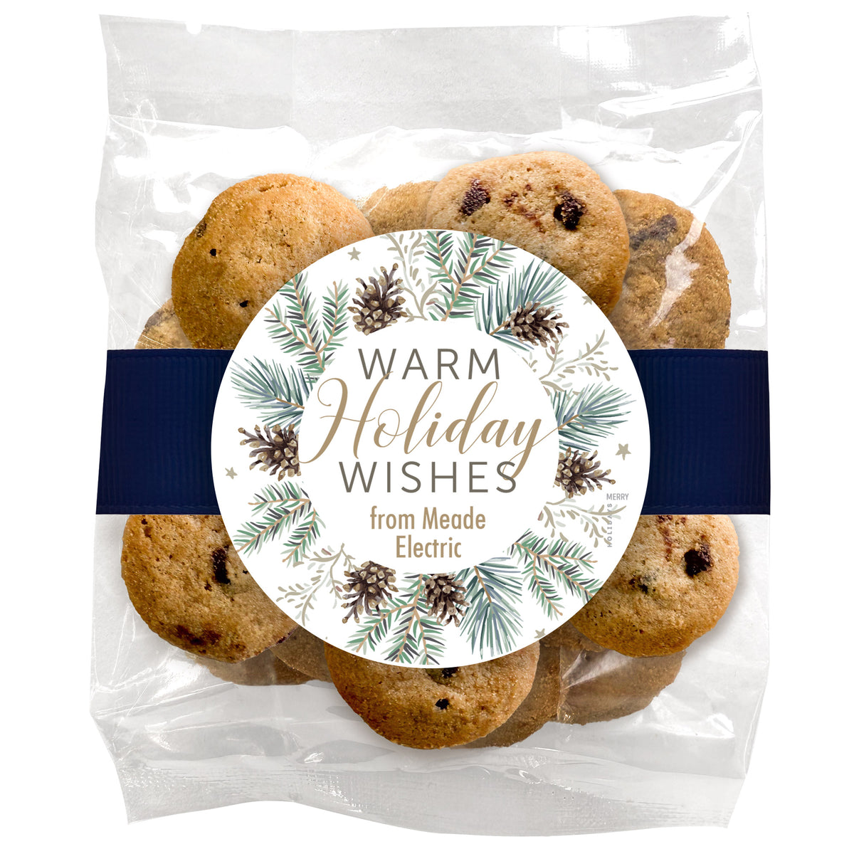 Holiday Mini Cookie Gifts | Bite-Sized Chocolate Chip Cookies ...