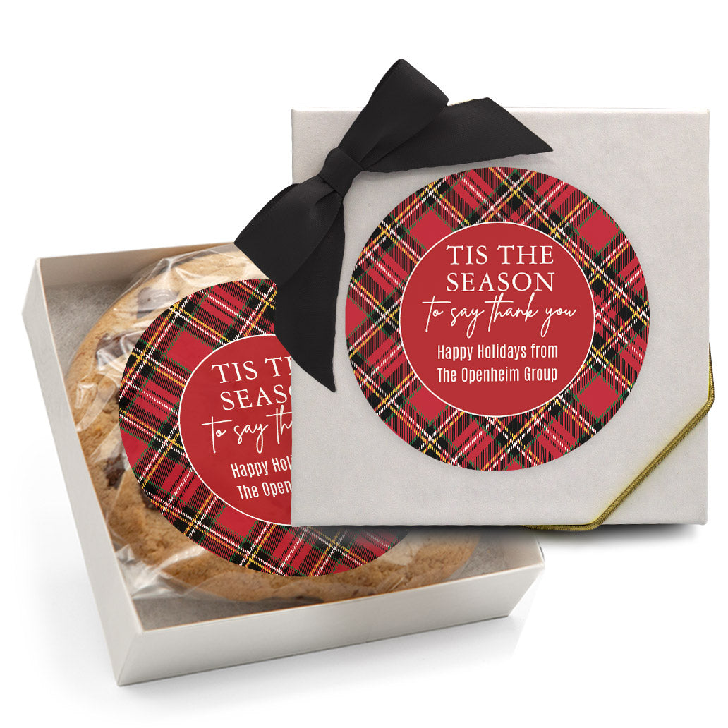 Tis the Season to say Thank You - Gourmet Chocolate Chip Favor Box ...