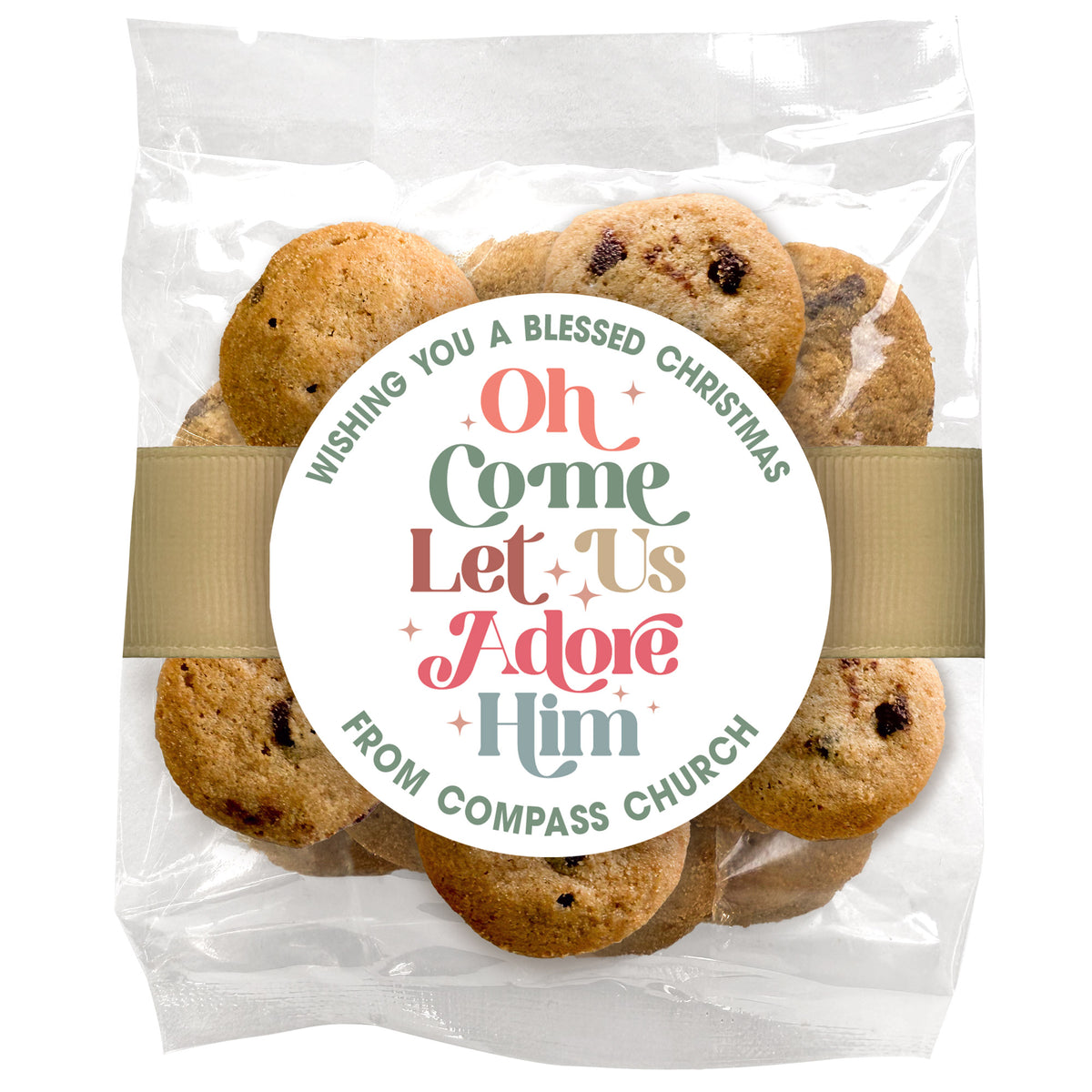 Christian Christmas Mini Cookie Gifts | Bite-Sized Chocolate Chip ...
