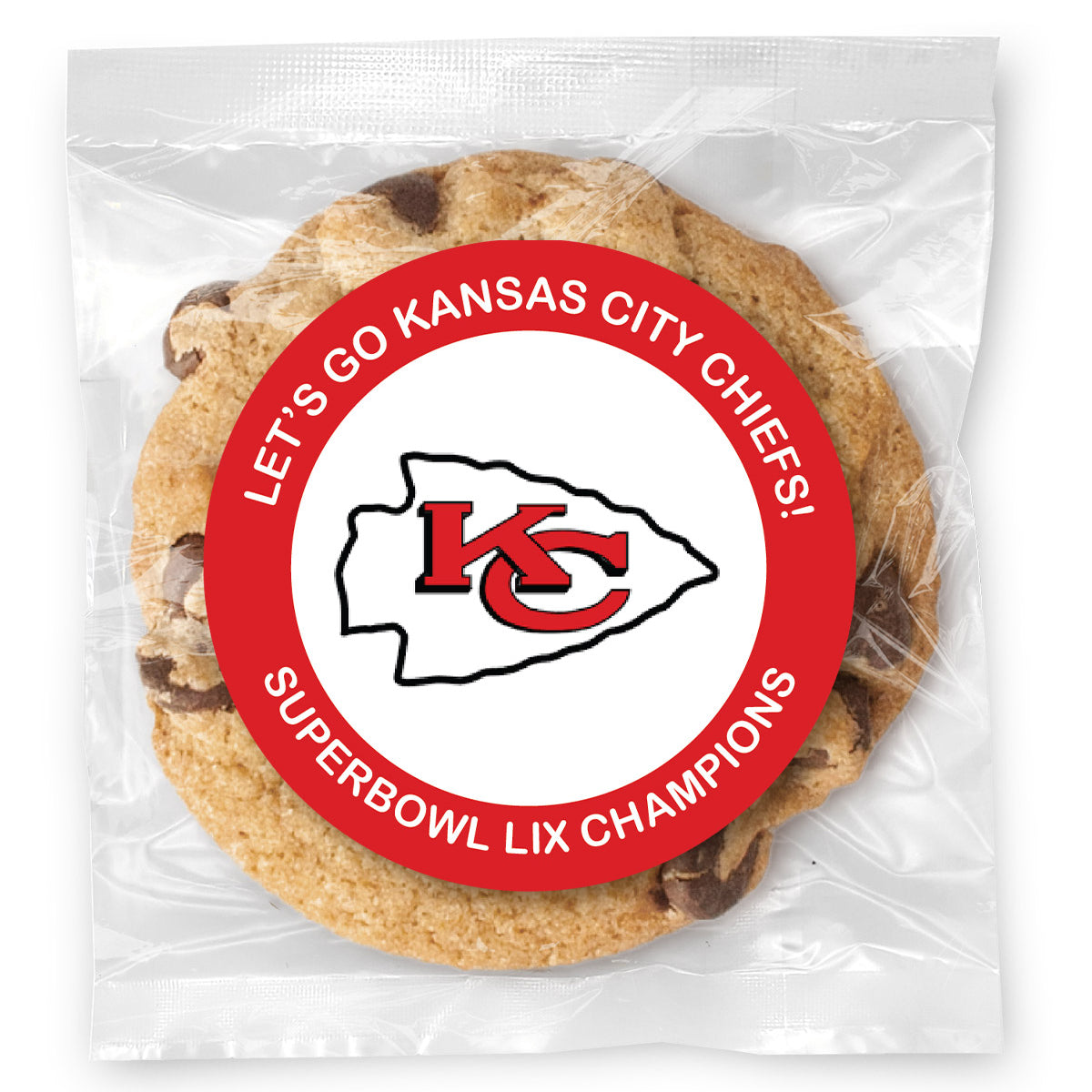 Chiefs Football & Message - Gourmet Chocolate Chip Or Variety Pack W ...